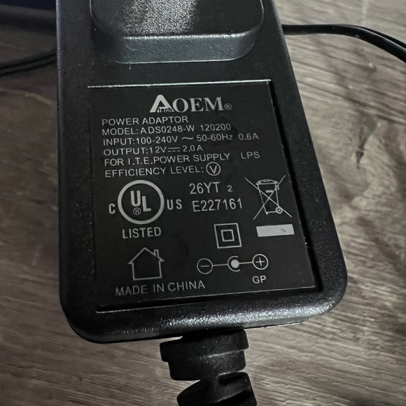 Other | Aoem Power Adapter Ads306w 120250 100240v 5060hz 1a 12v 25a ...